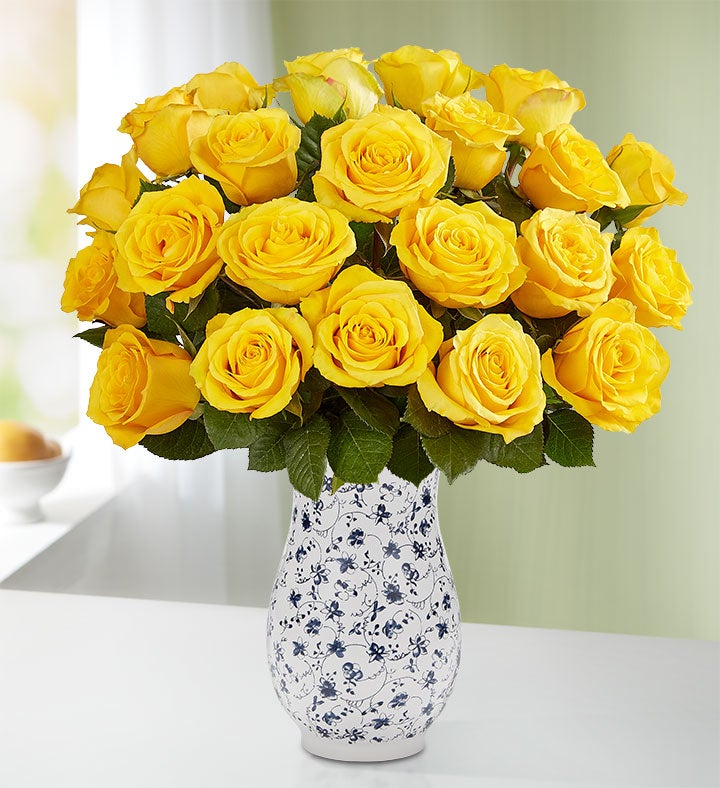Yellow Roses, 12-24 Stems | 1800Flowers.com - 104514