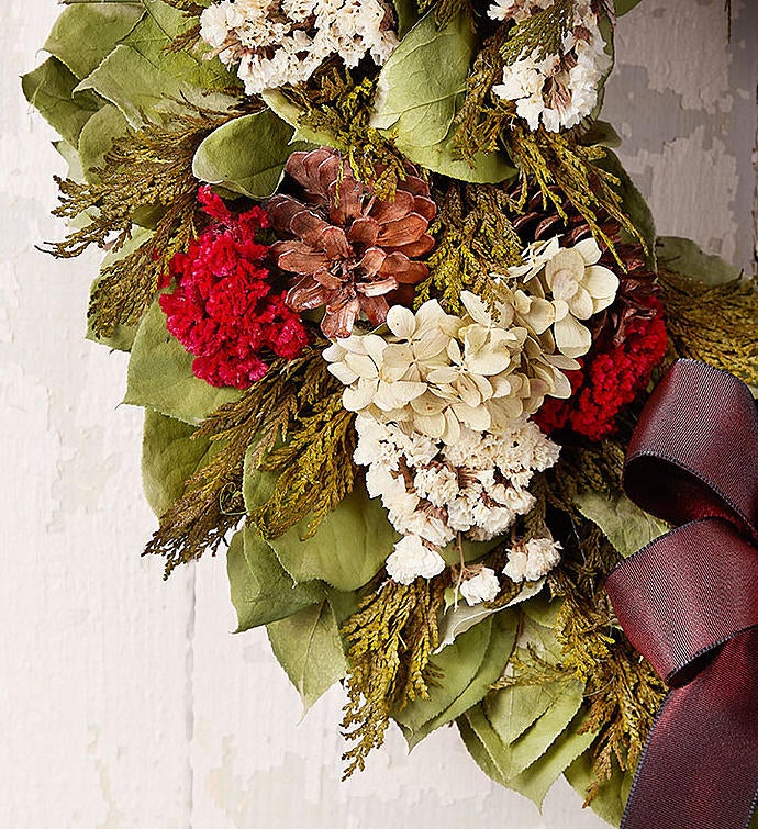 Preserved Victorian Holiday Wreath – 18”D | 1800Flowers.com - 156283