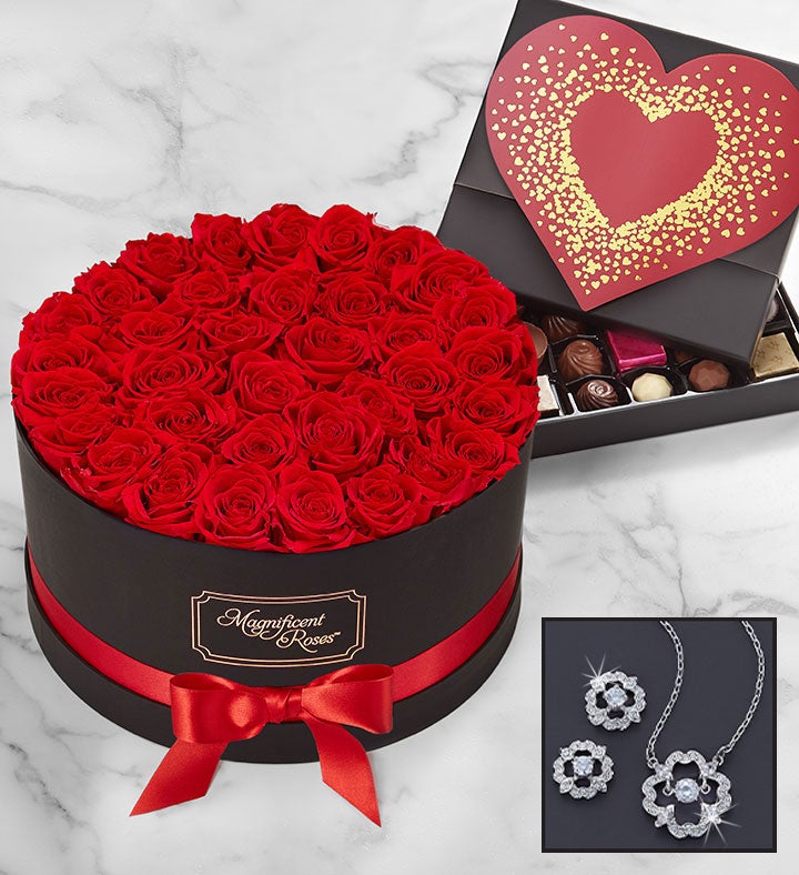 Magnificent Roses® Luxury Gift | 1800flowers.com