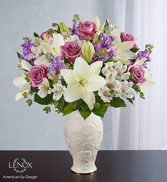 Loving Blooms™ Lenox® Lavender & White | 1800Flowers.com - 163080