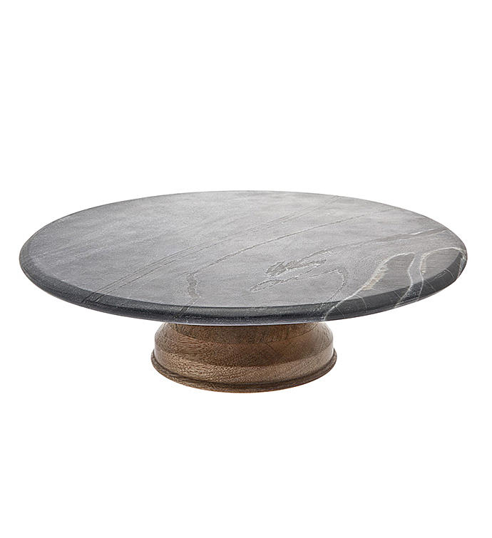 Slate/Wood Cake Stand