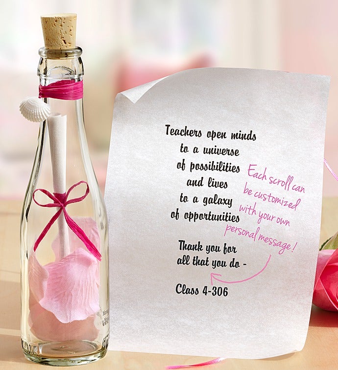 Personalized Message in a Bottle® Teacher| 1800Flowers.com-89677