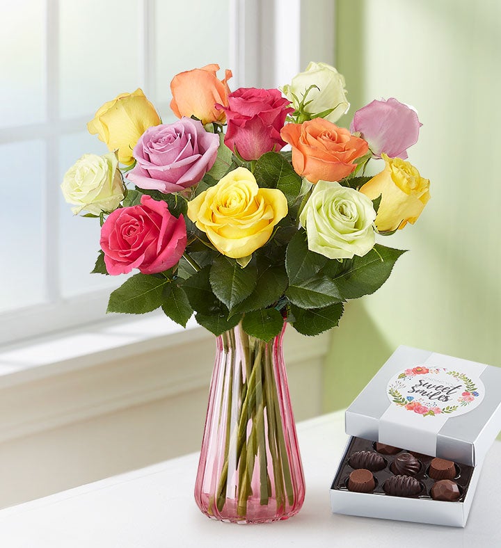 One Dozen Assorted Roses for Mother’s Day