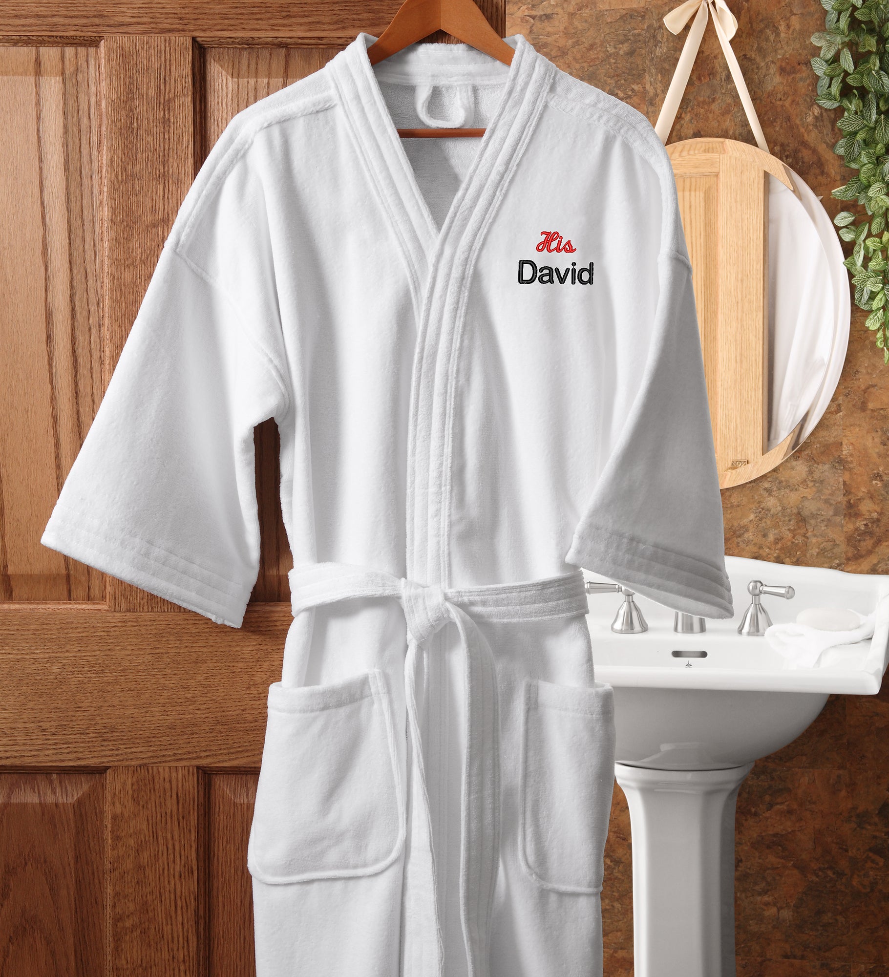 His & Hers Personalized Spa Robes