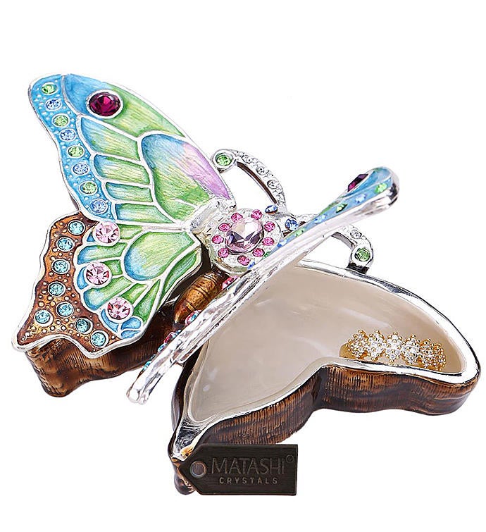Trinket Box -Hand Painted Butterfly in Flight| 1800Flowers.com - 181043